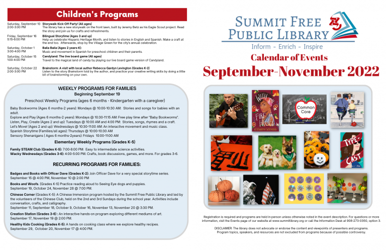 Summit Public Library – Inform – Enrich – Inspire